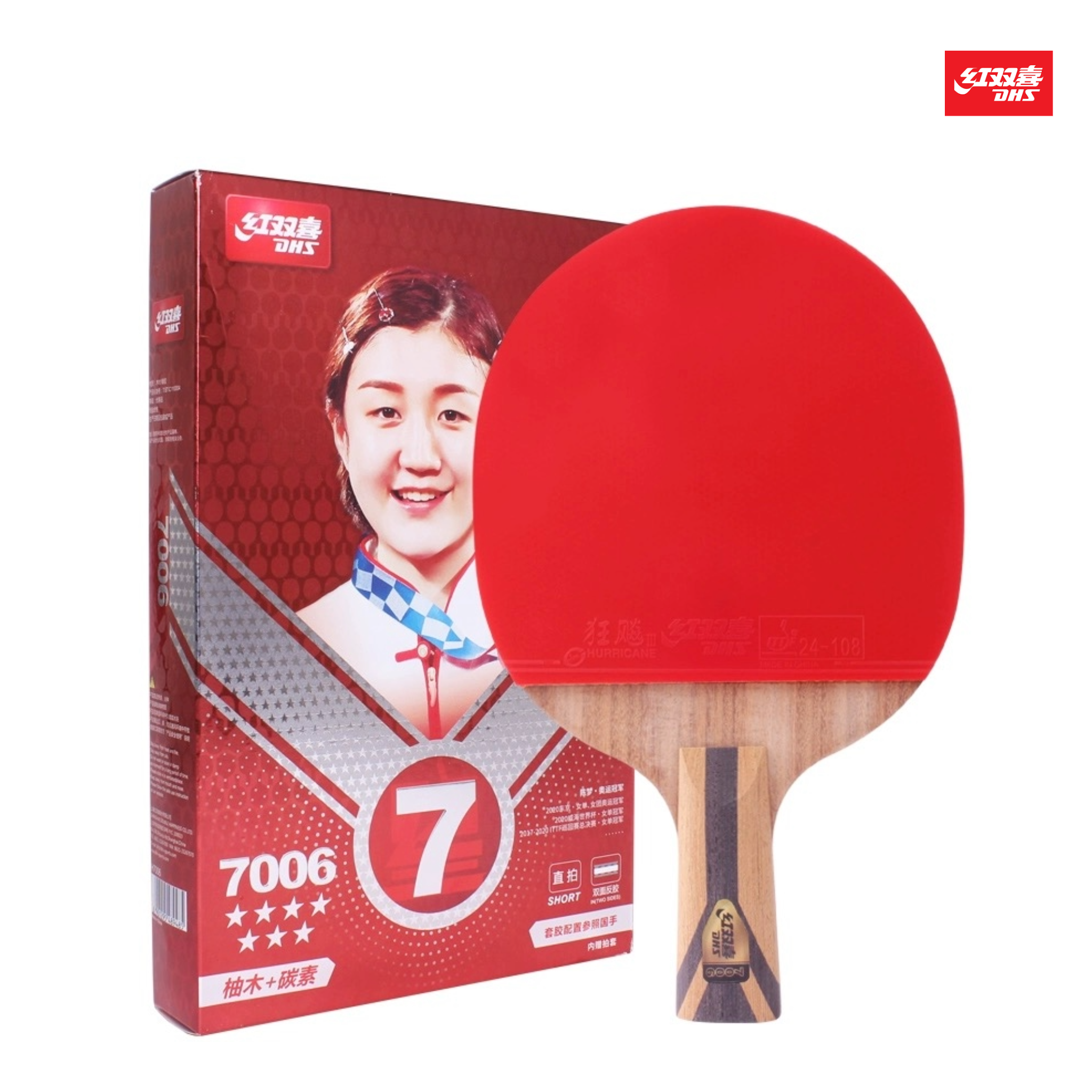 DHS H7006 Penhold (CS) Racket Set - star series -DHS Canada – DHS Table ...