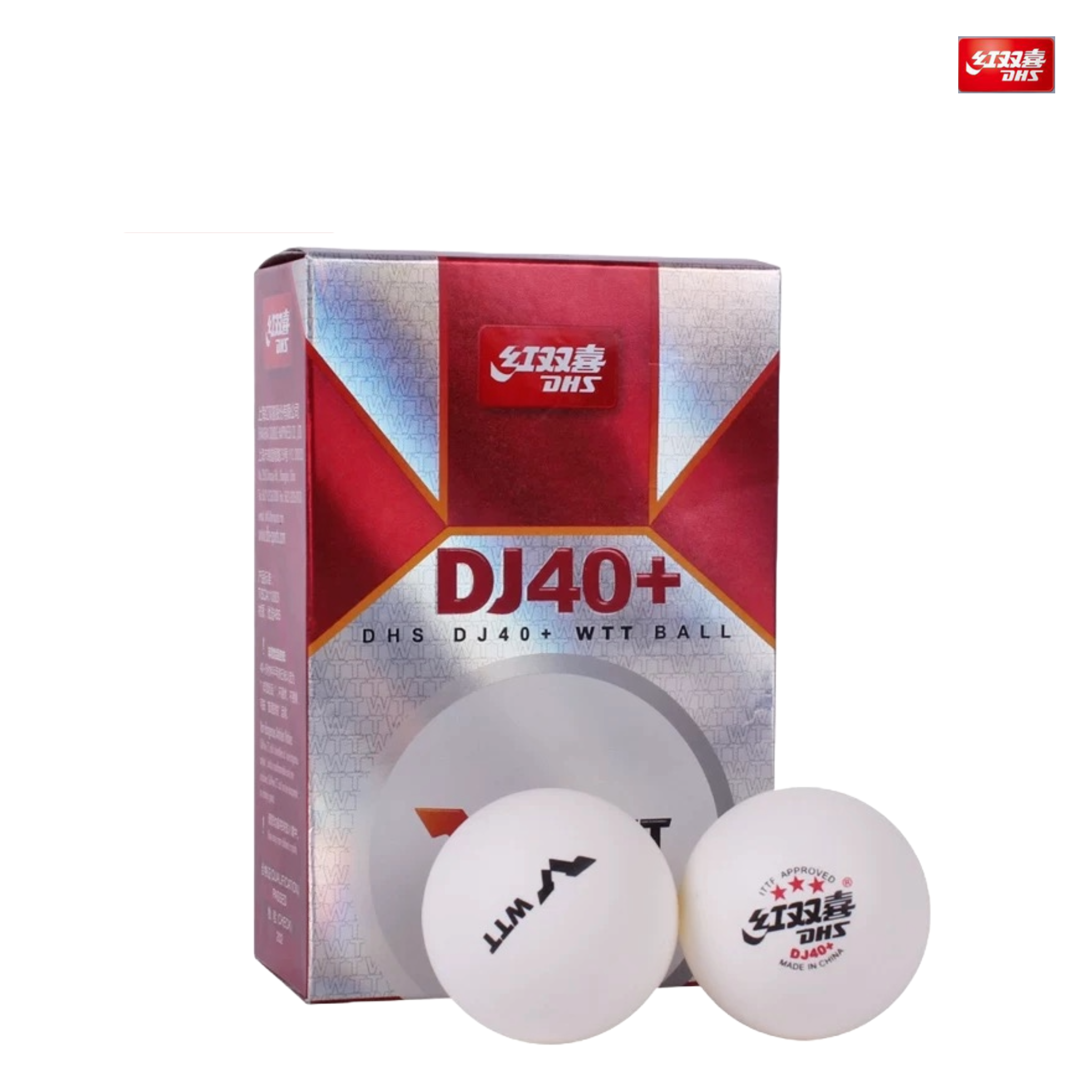 DHS DJ40+ 3 star WTT ABS T.T Ball [White] ITTF - DHS tabletennis – DHS ...